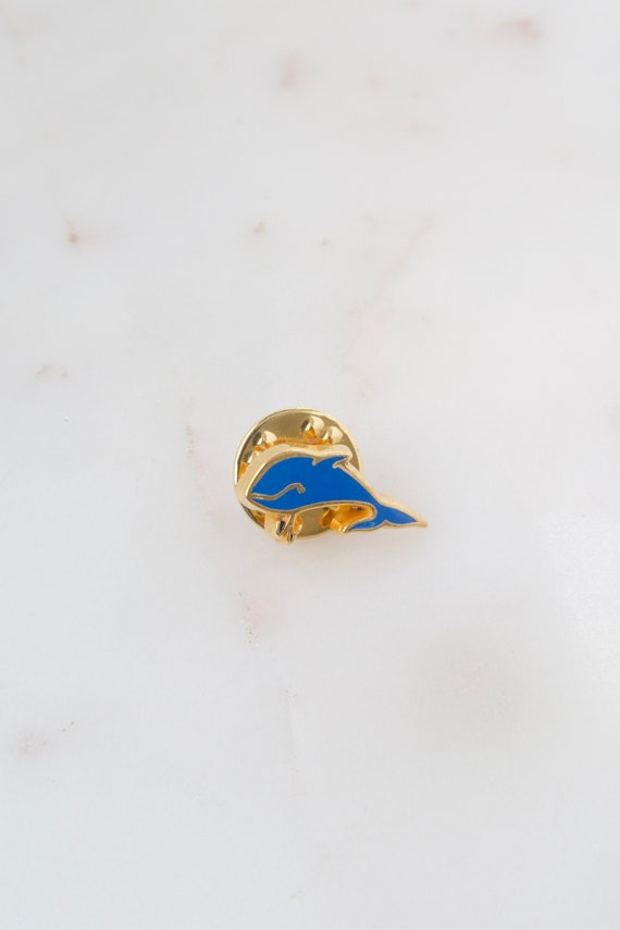 vintage whale pin gold - Gem
