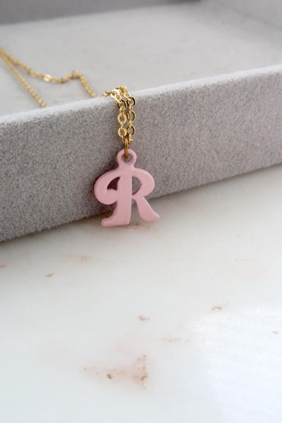 Letter initial "r" pendant - Gem