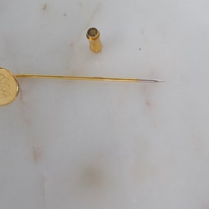 Vintage Gold Initial S Stick Pin Monogram S Stick Pin Tie Pin - Etsy