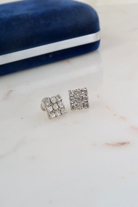 Geometric earrings square shape - Gem