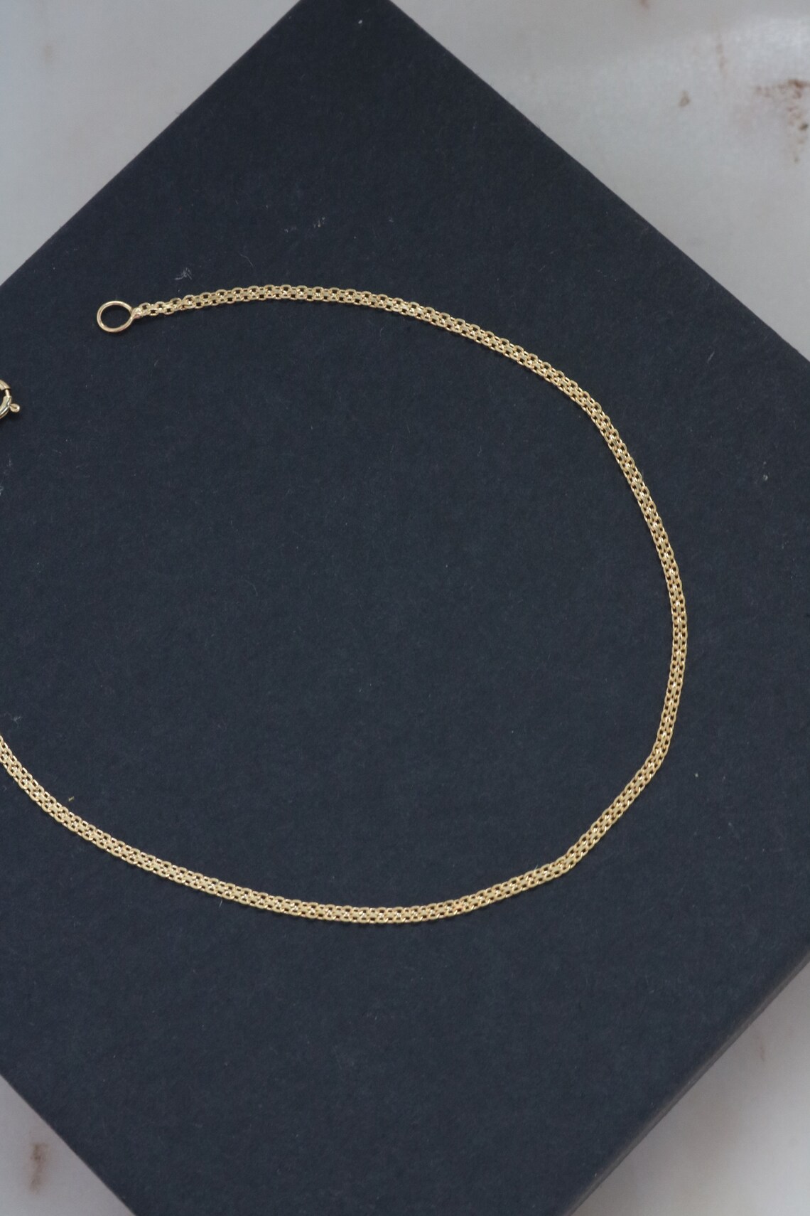 18k Solid Gold Chain Bracelet Yellow Gold Chain Bracelet | Etsy