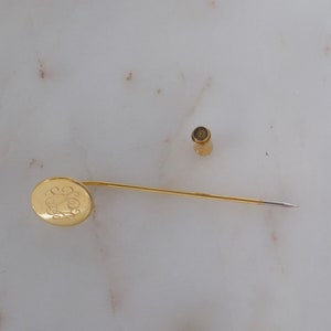 Vintage Gold Initial S Stick Pin Monogram S Stick Pin Tie Pin - Etsy