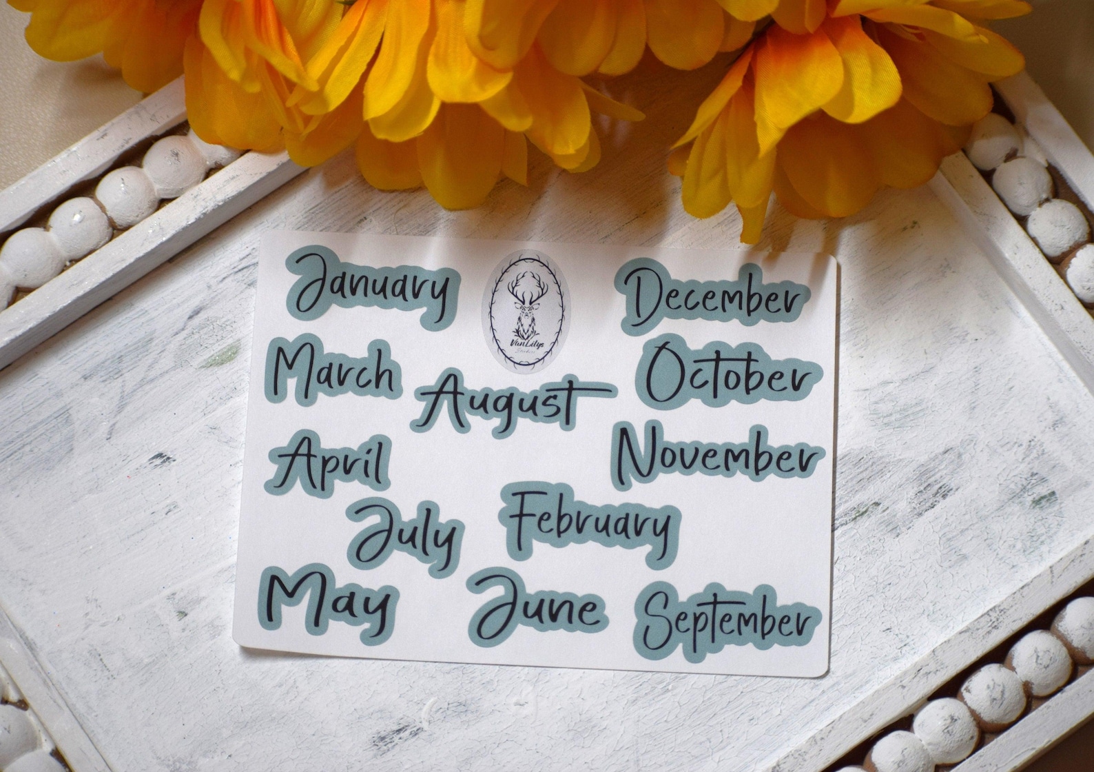 Monthly Header Planner Sticker Sheet for Erin Condren| TBM Live Rich ...