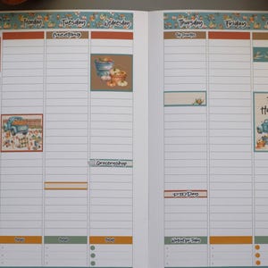 Plum Paper 7x9 Vertical Columns, Weekly Planner Sticker Kit #14 Autumn ...