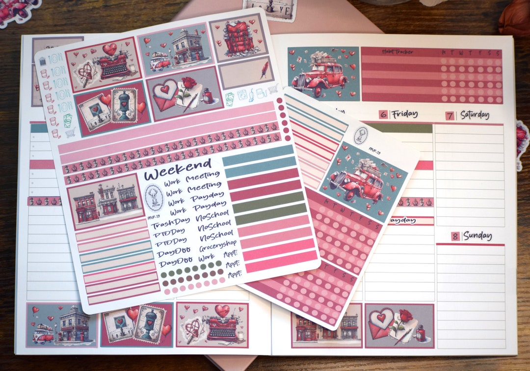 Plum Paper 7x9 Vertical Priorities Weekly Planner Sticker Kit 19 ...