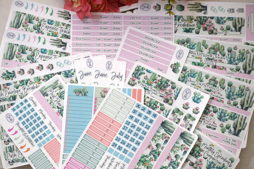 TBM BBP Workbook Sticker Kit, Cactus Galore - Etsy