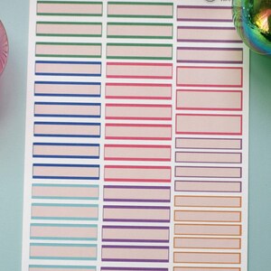 Month Labels Planner Sticker Sheet, Baubles Baubles Baubles Color Way ...