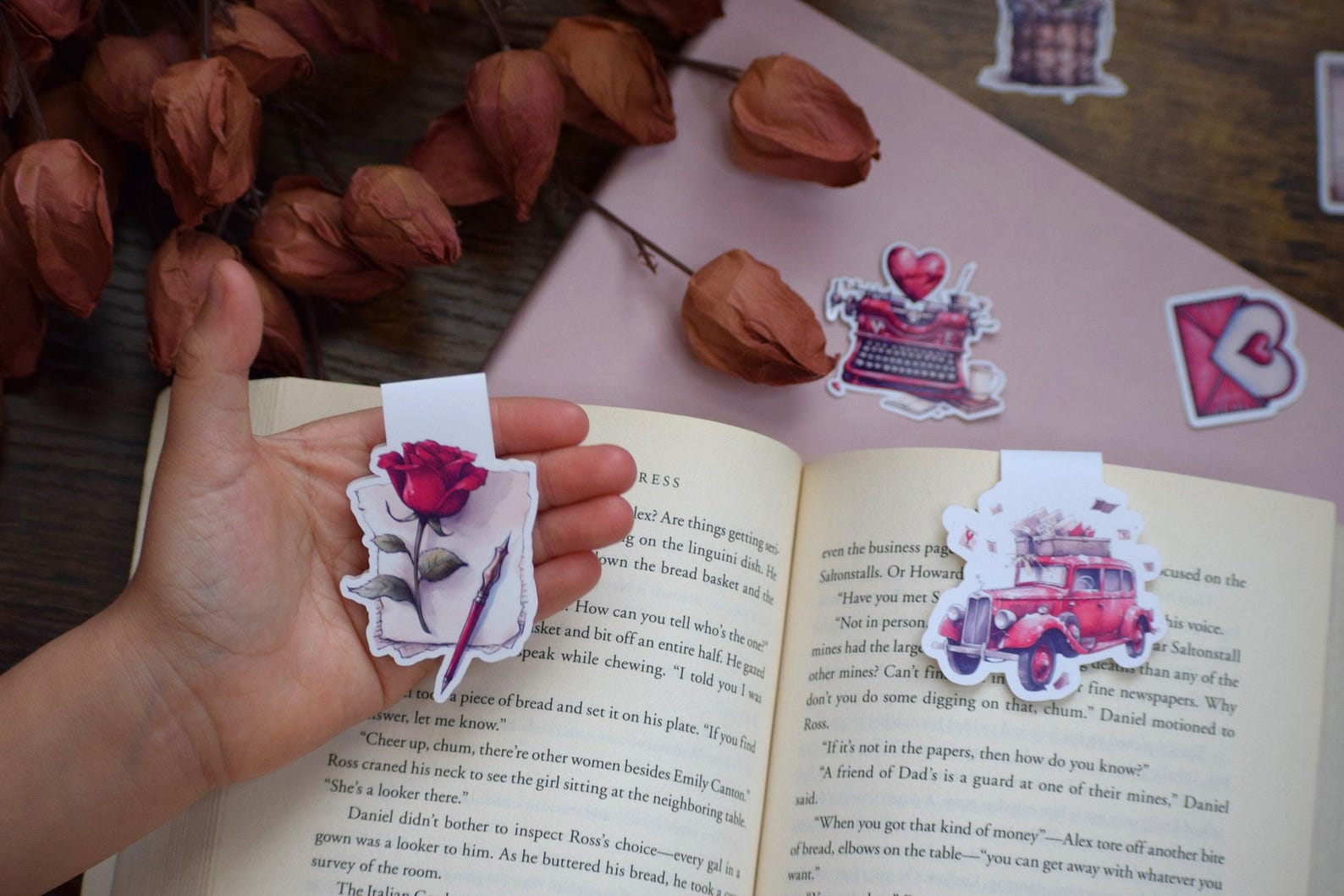 Magnetic Bookmarks, Traveling Love Letter 19 - Etsy