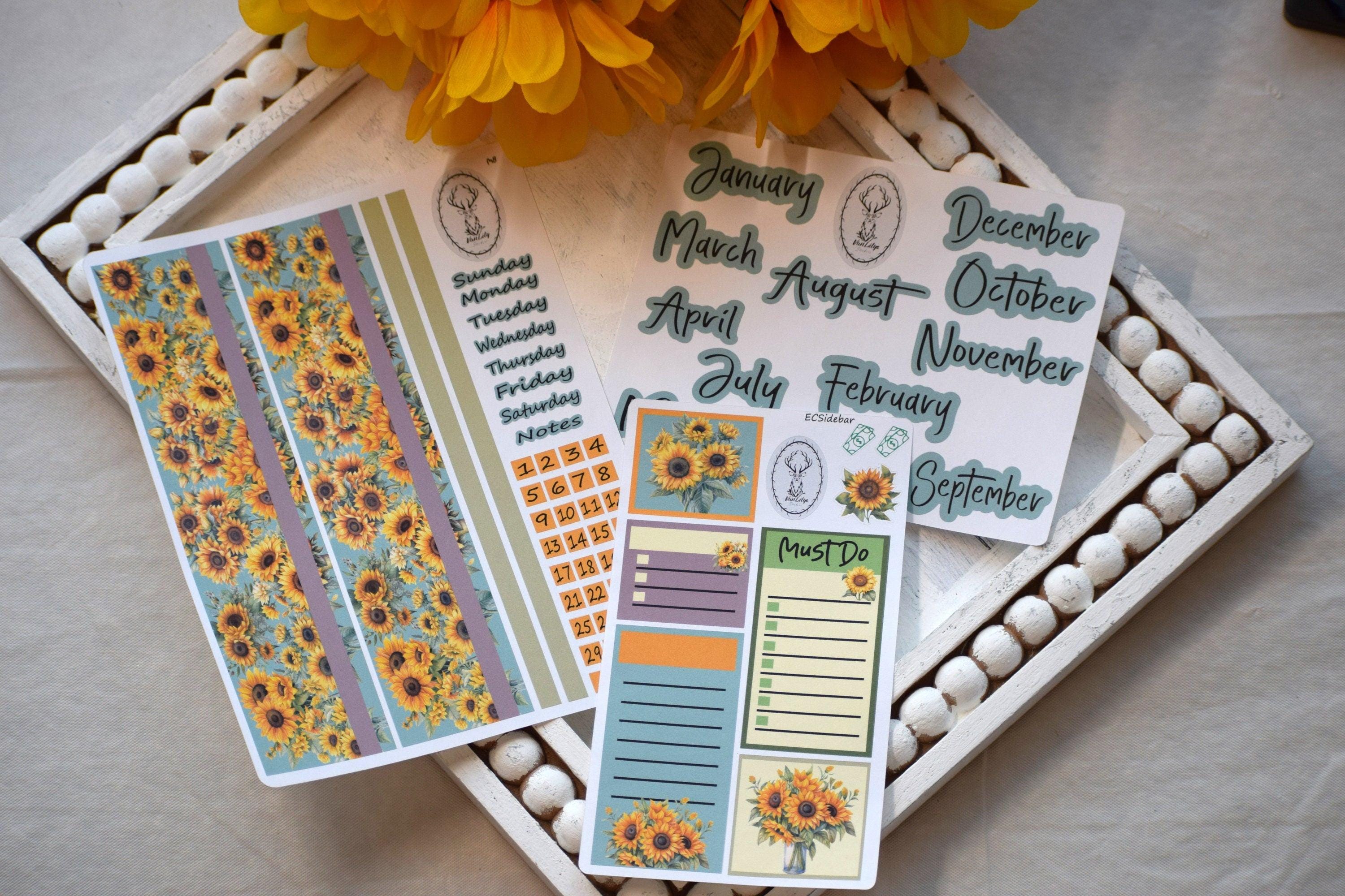 Monthly Header Planner Sticker Sheet for Erin Condren| TBM Live Rich ...