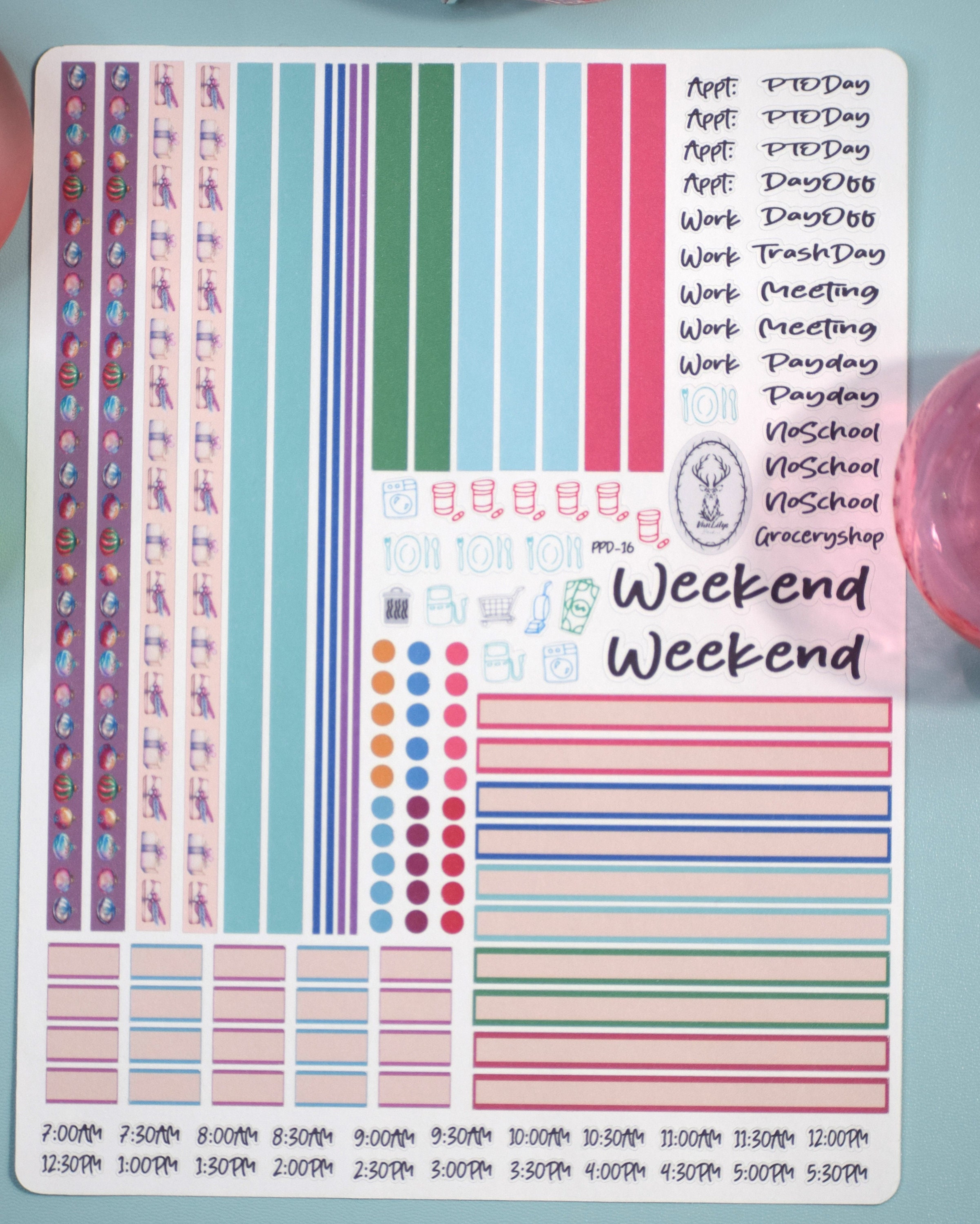 Plum Paper 7x9 Daily Weekly Planner Sticker Kit 17baubles - Etsy