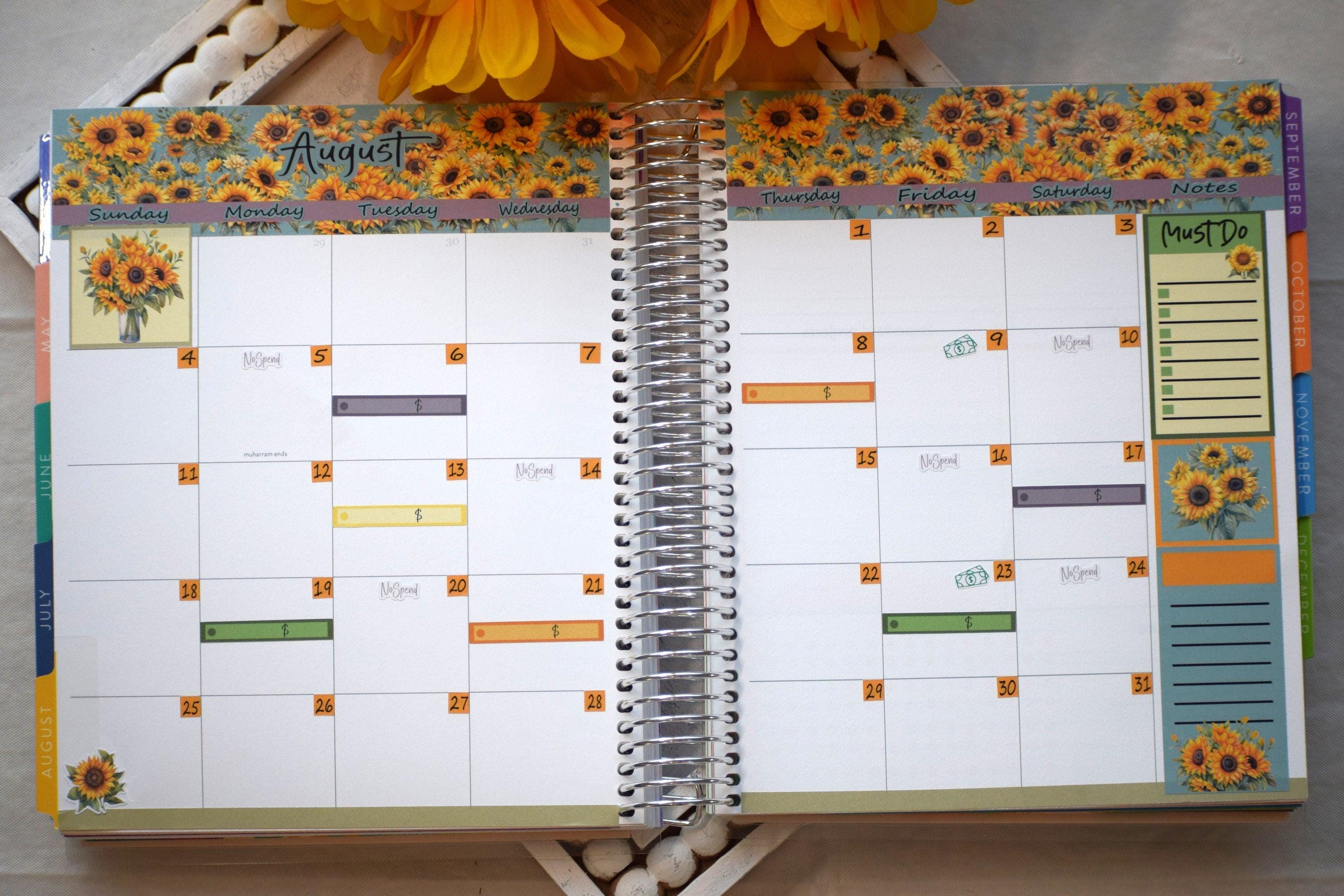 Monthly Header Planner Sticker Sheet for Erin Condren| TBM Live Rich ...