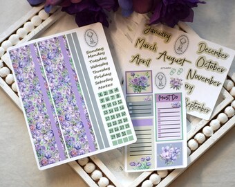 Monthly Header Planner Sticker Sheet for Erin Condren| TBM Live Rich ...
