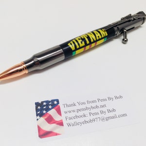 Vietnam Veteran Custom Bolt Action Pen - Etsy