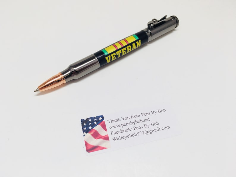 Vietnam Veteran Custom Bolt Action Pen | Etsy