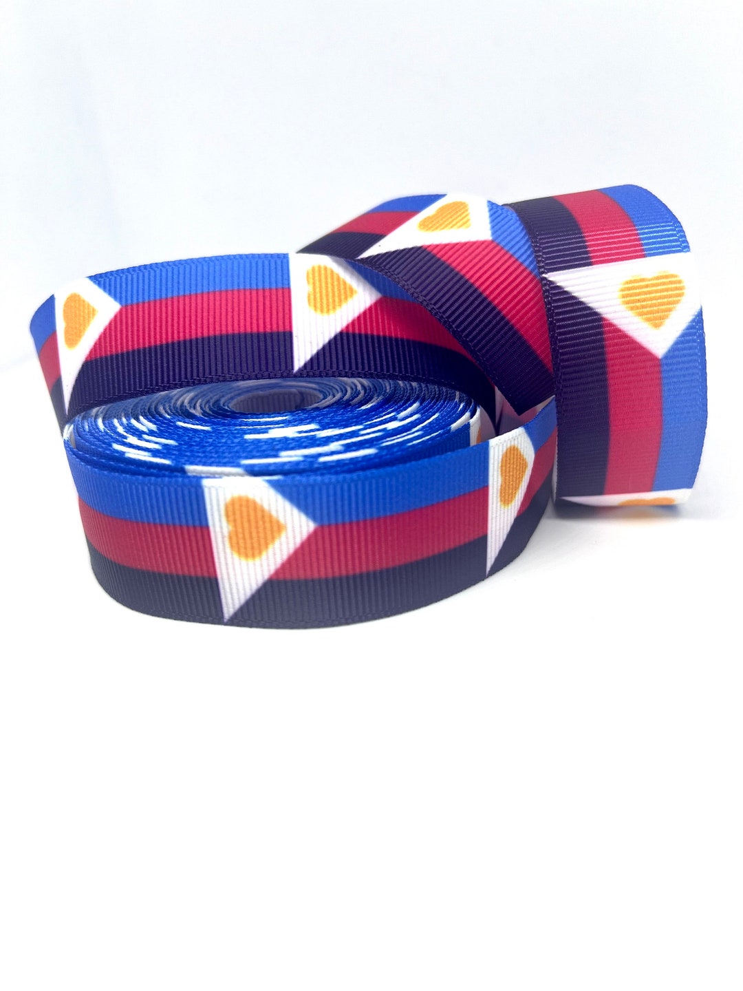 New Tricolor Polyamory Pride Flag Grosgrain Ribbon 1 Yard 22mm - Etsy