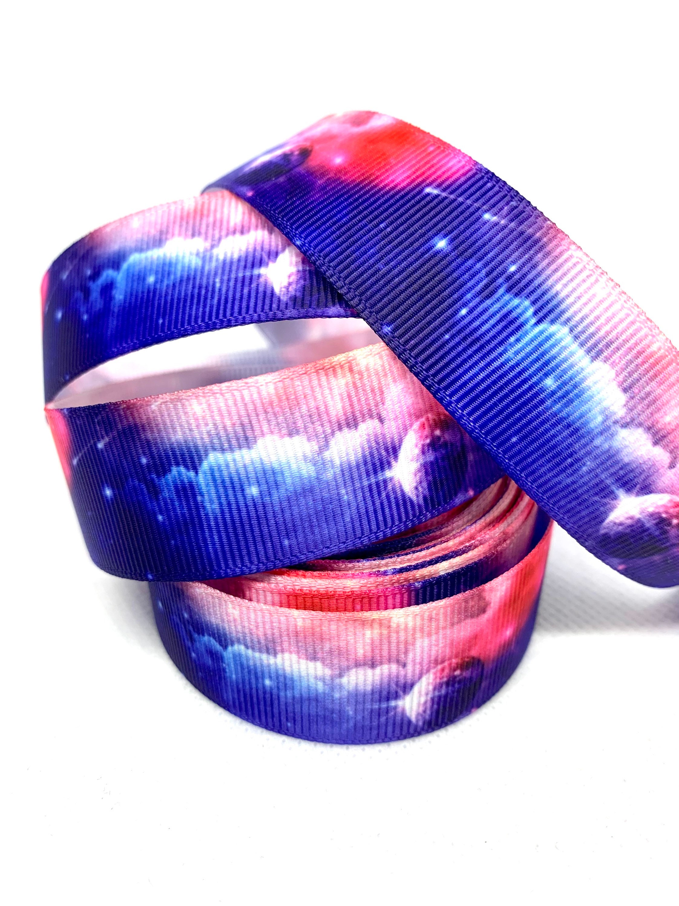 Cloudy Planet Space Grosgrain Ribbon 1 Yard 22mm - Etsy UK