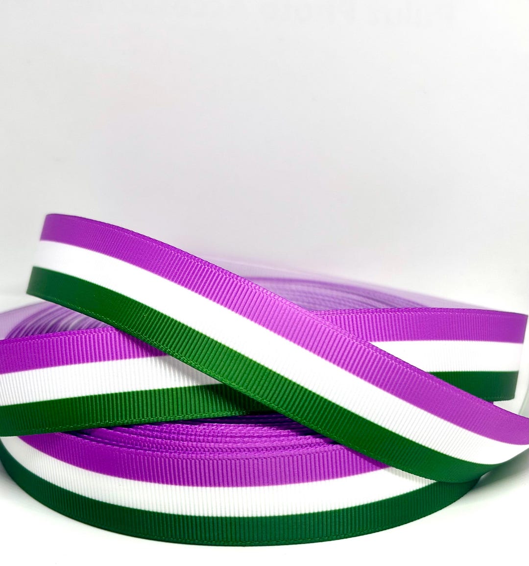 Genderqueer Pride Grosgrain Ribbon - 22mm Wide - Sold by the Yard - Etsy