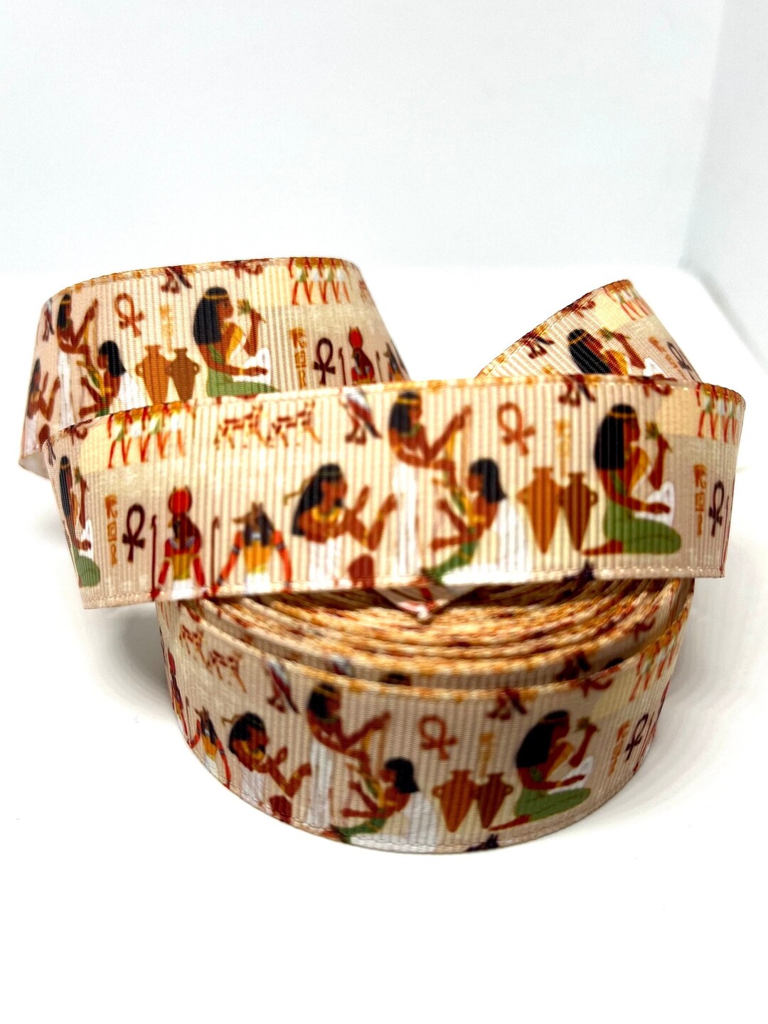 Egyptian Hieroglyphs Art Grosgrain Ribbon 1 Yard 22mm - Etsy