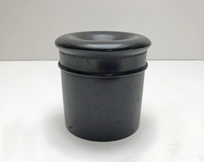Vintage Ebony Wood Inkwell (c. Early 20th Century) - Etsy
