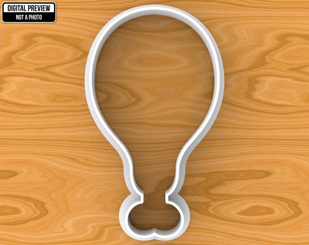 Fried Chicken Leg Cookie Cutter BBQ Theme Selectable Sizes - Etsy