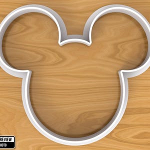 Mickey Mouse Cookie Cutter, Selectable Sizes, Sharp Edge Upgrade ...