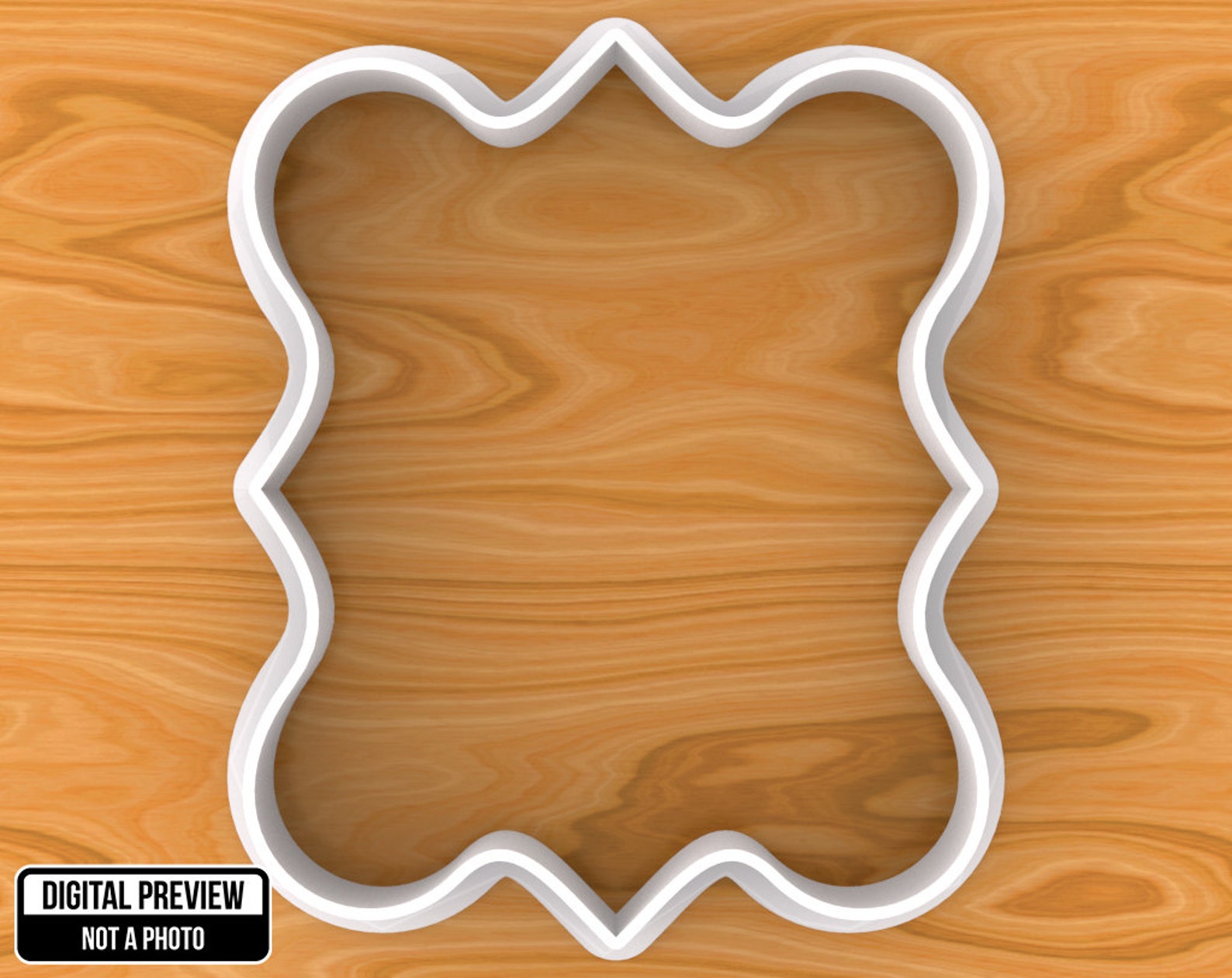 Vintage Plaque Frame Cookie Cutter Selectable Sizes Sharp - Etsy