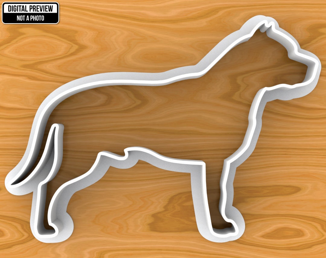 Pit Bull Terrier Dog Treat Cookie Cutter, Selectable Sizes, Sharp Edge ...