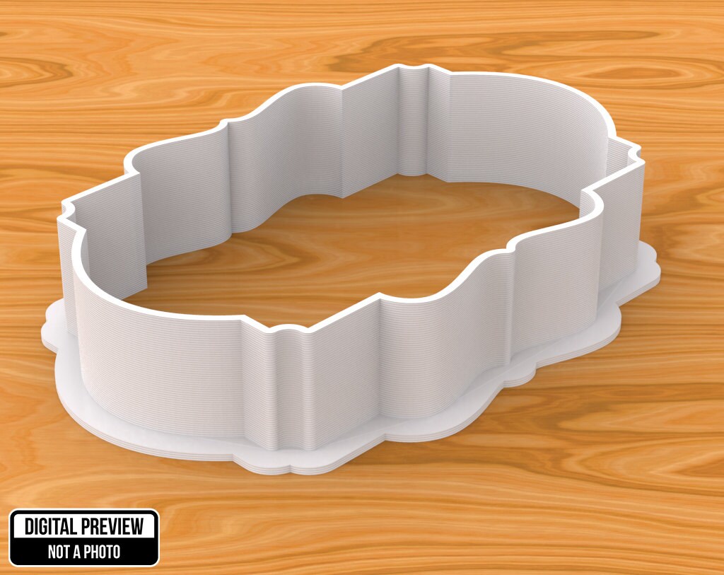 Vintage Plaque Frame Cookie Cutter Selectable Sizes Sharp - Etsy