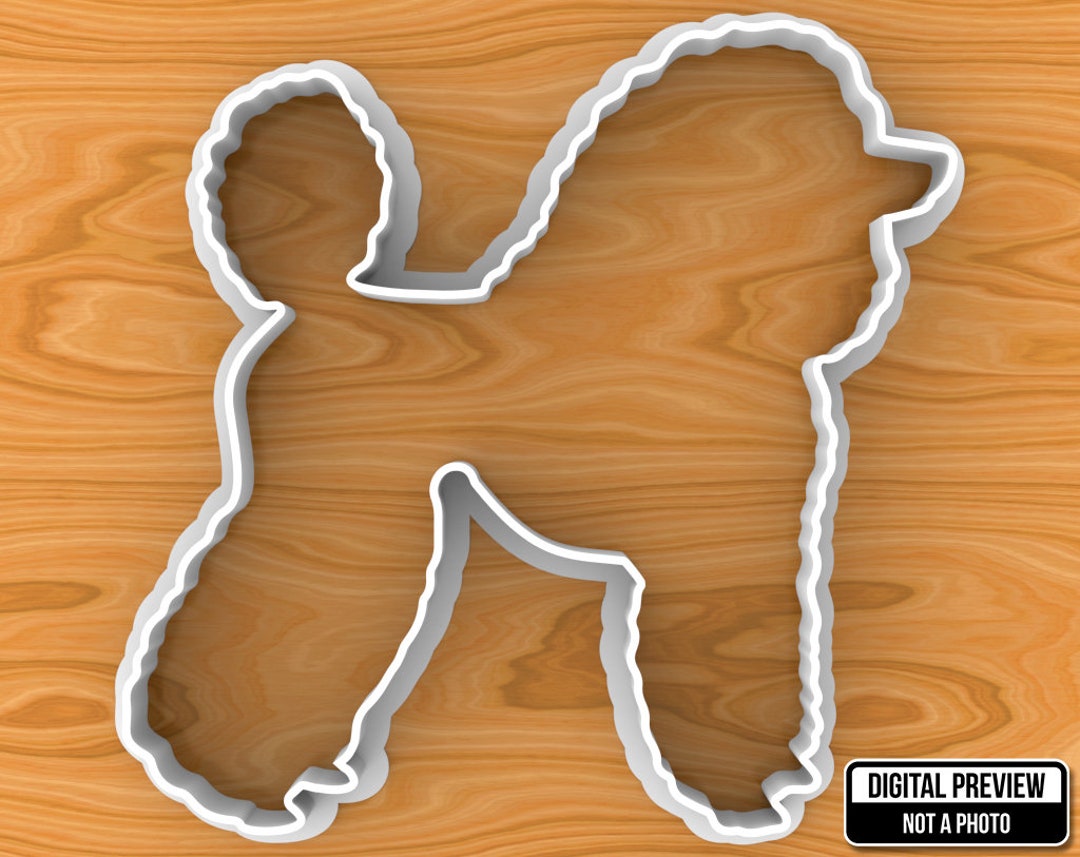 Poodle Dog Treat Cookie Cutter Selectable Sizes Sharp Edge - Etsy