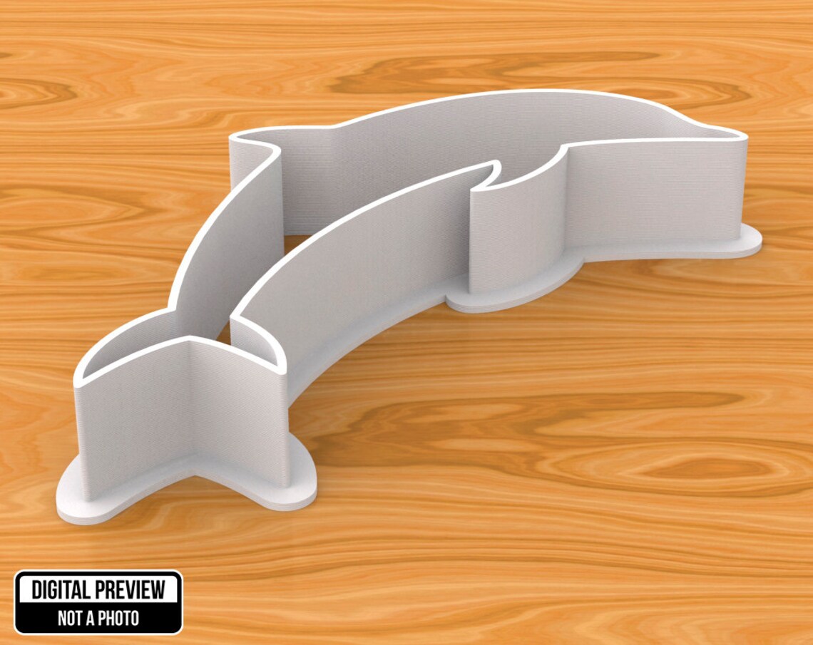 Dolphin Cookie Cutter Selectable Sizes Sharp Edge Upgrade - Etsy