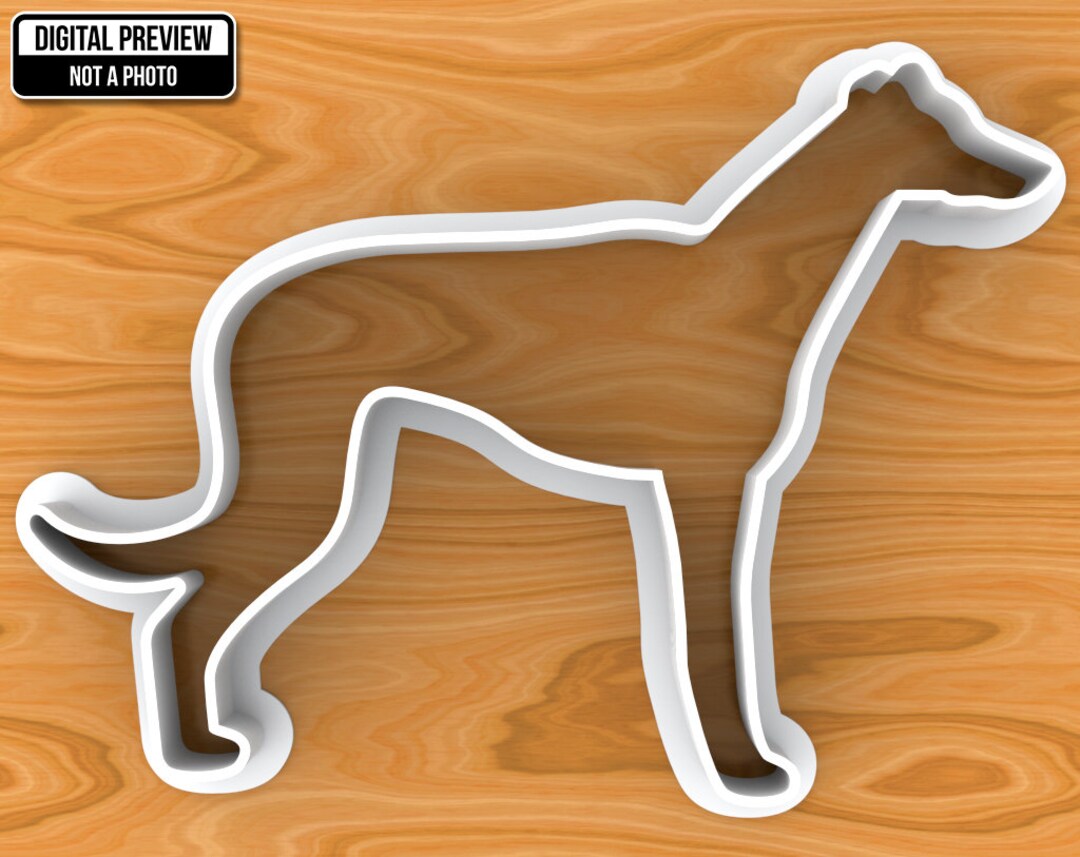 Greyhound Dog Treat Cookie Cutter, Selectable Sizes, Sharp Edge Upgrade ...