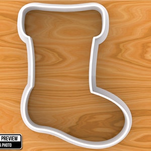 Christmas Stocking Cookie Cutter, Selectable Sizes, Sharp Edge Upgrade ...