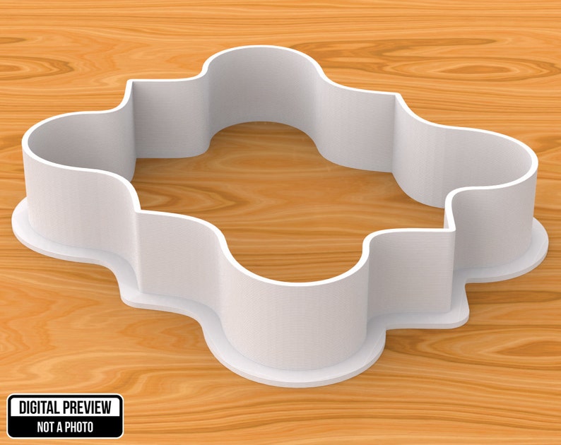 Vintage Plaque Frame Cookie Cutter Selectable sizes Sharp | Etsy