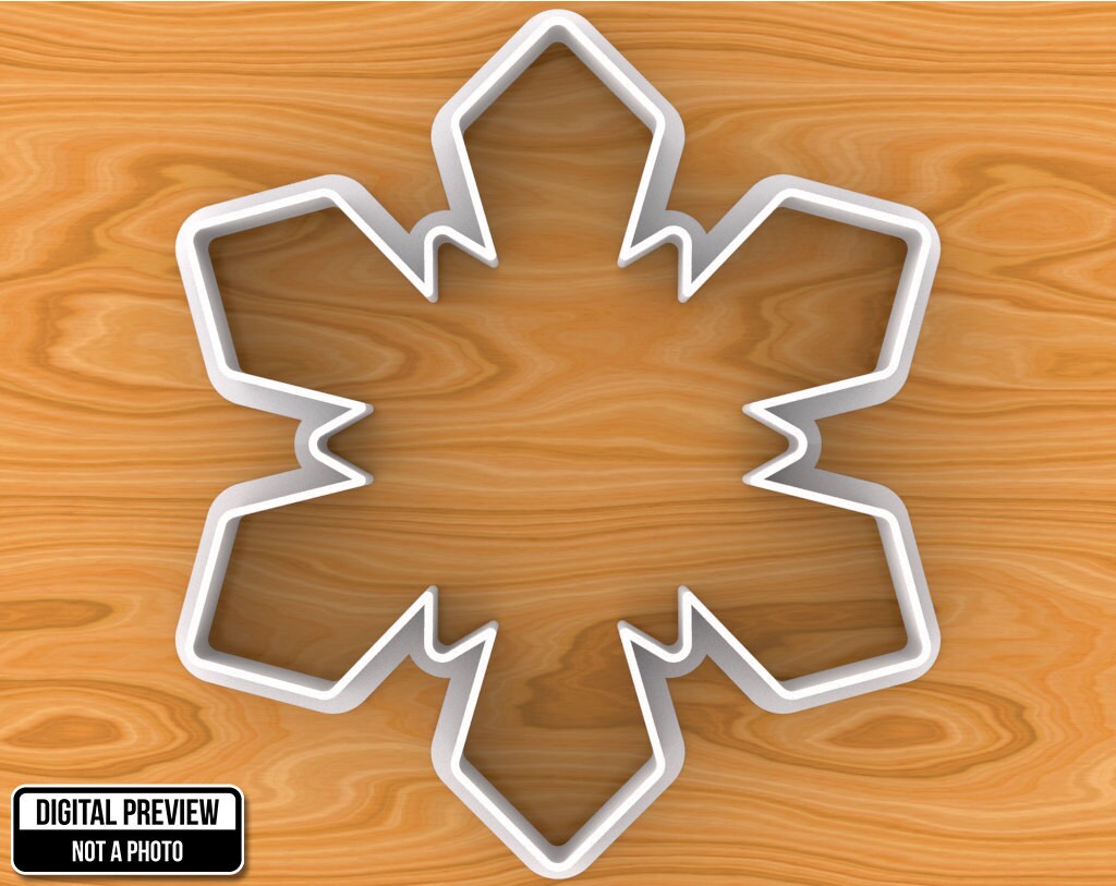 Home & Hobby Snowflake Cookie Cutter Selectable sizes Sharp Edge ...