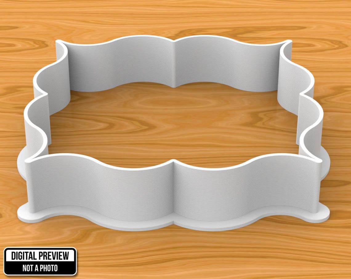 Vintage Plaque Frame Cookie Cutter Selectable Sizes Sharp - Etsy