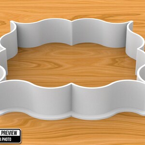 Vintage Plaque Frame Cookie Cutter Selectable Sizes Sharp - Etsy