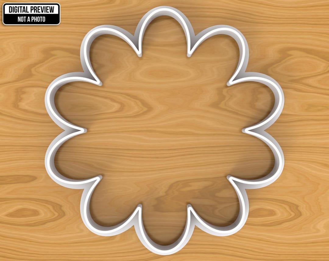 Daisy Flower Cookie Cutter, Selectable Sizes, Sharp Edge Upgrade ...