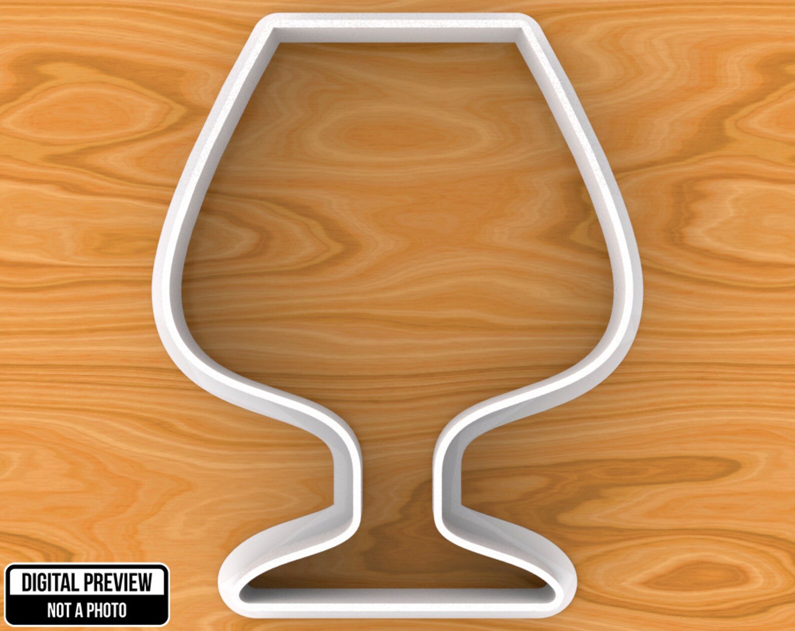 Wine Glass Cookie Cutter Selectable Sizes Sharp Edge Upgrade - Etsy