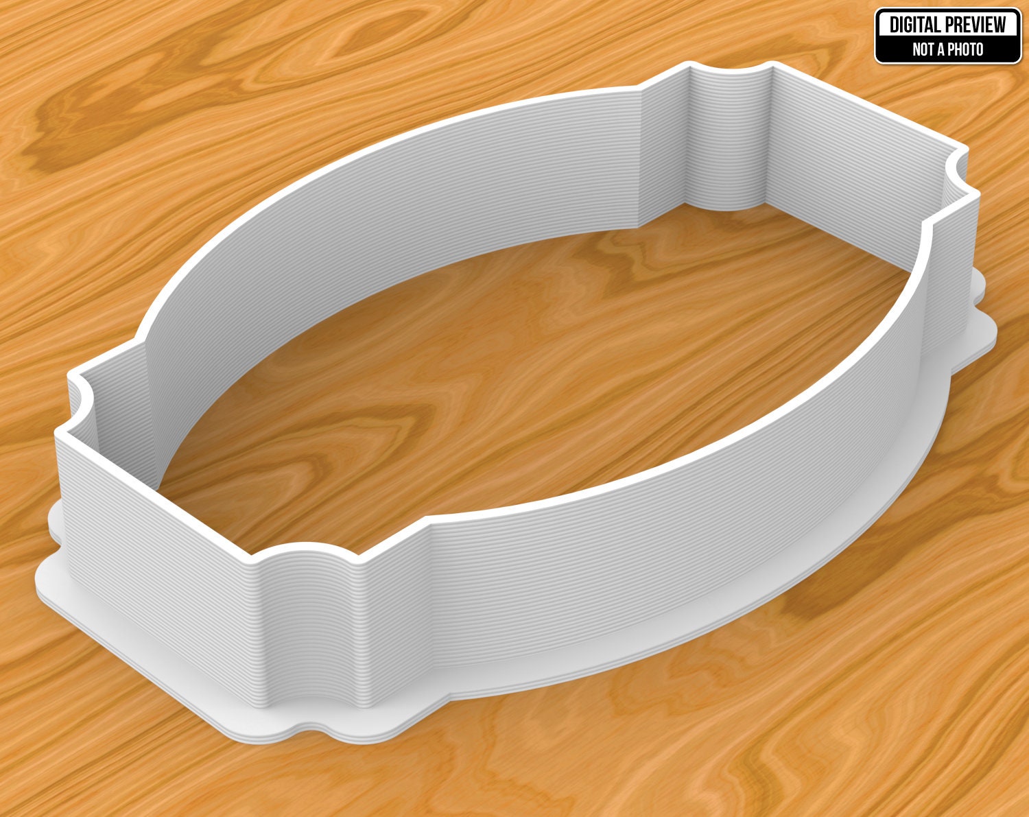 Lucia Plaque Frame Cookie Cutter Selectable sizes Sharp Edge | Etsy