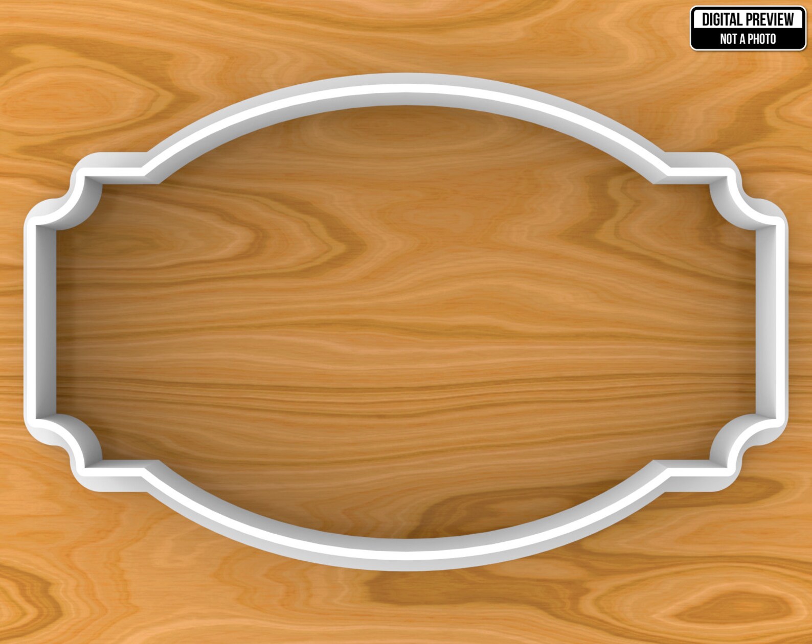 Lucia Plaque Frame Cookie Cutter Selectable sizes Sharp Edge | Etsy