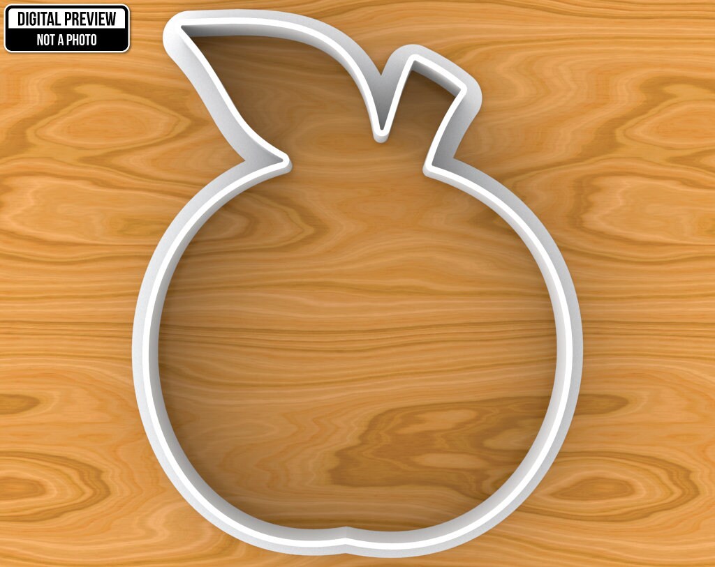 Peach Cookie Cutter Selectable Sizes Sharp Edge Upgrade | Etsy