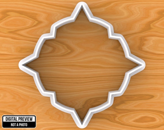 Vintage Plaque Frame Cookie Cutter Selectable sizes Sharp | Etsy