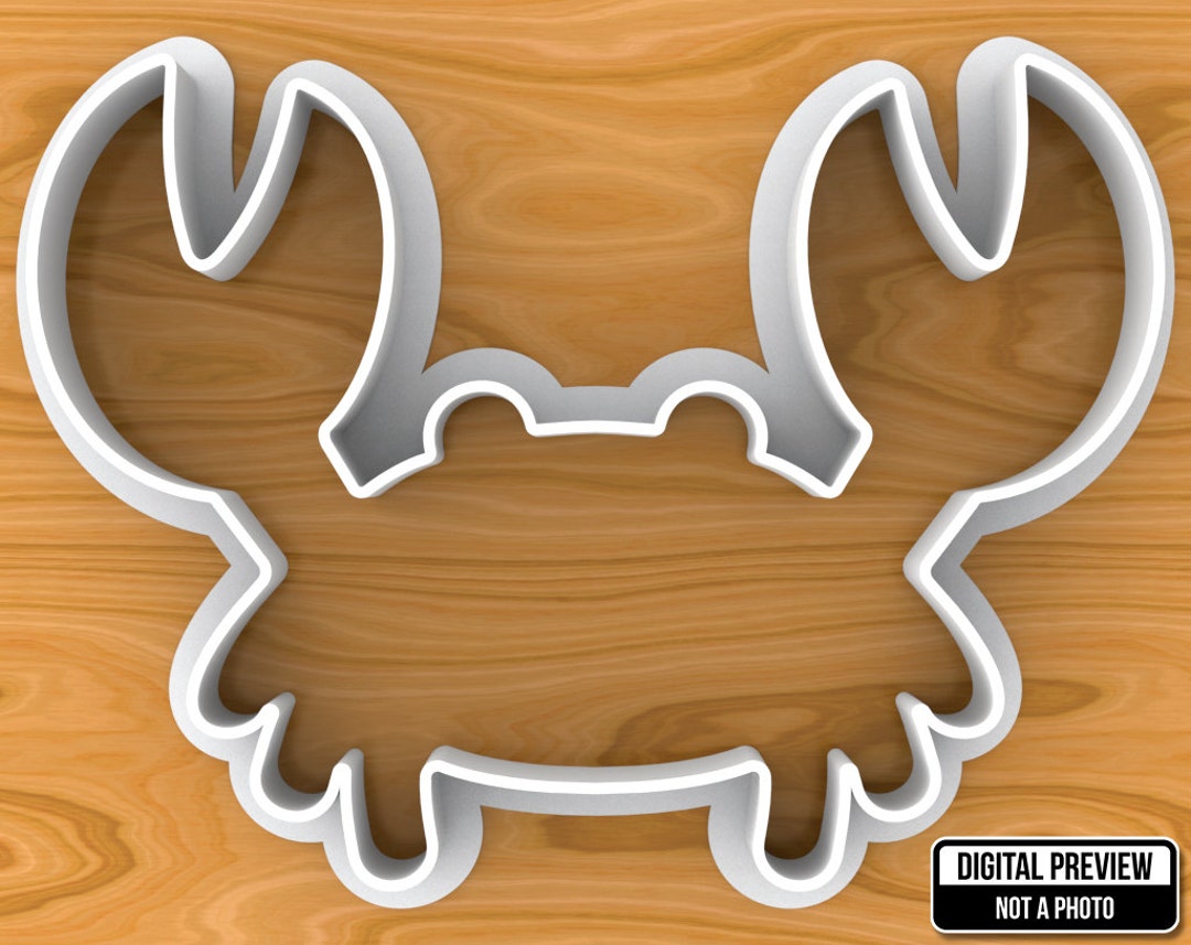 Sea Crab Cookie Cutter, Selectable Sizes, Sharp Edge Upgrade Available ...