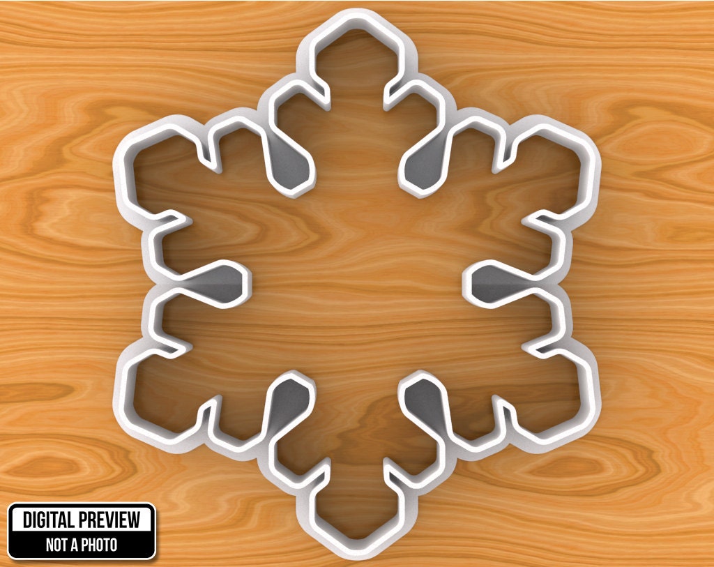 Home & Hobby Snowflake Cookie Cutter Selectable sizes Sharp Edge ...
