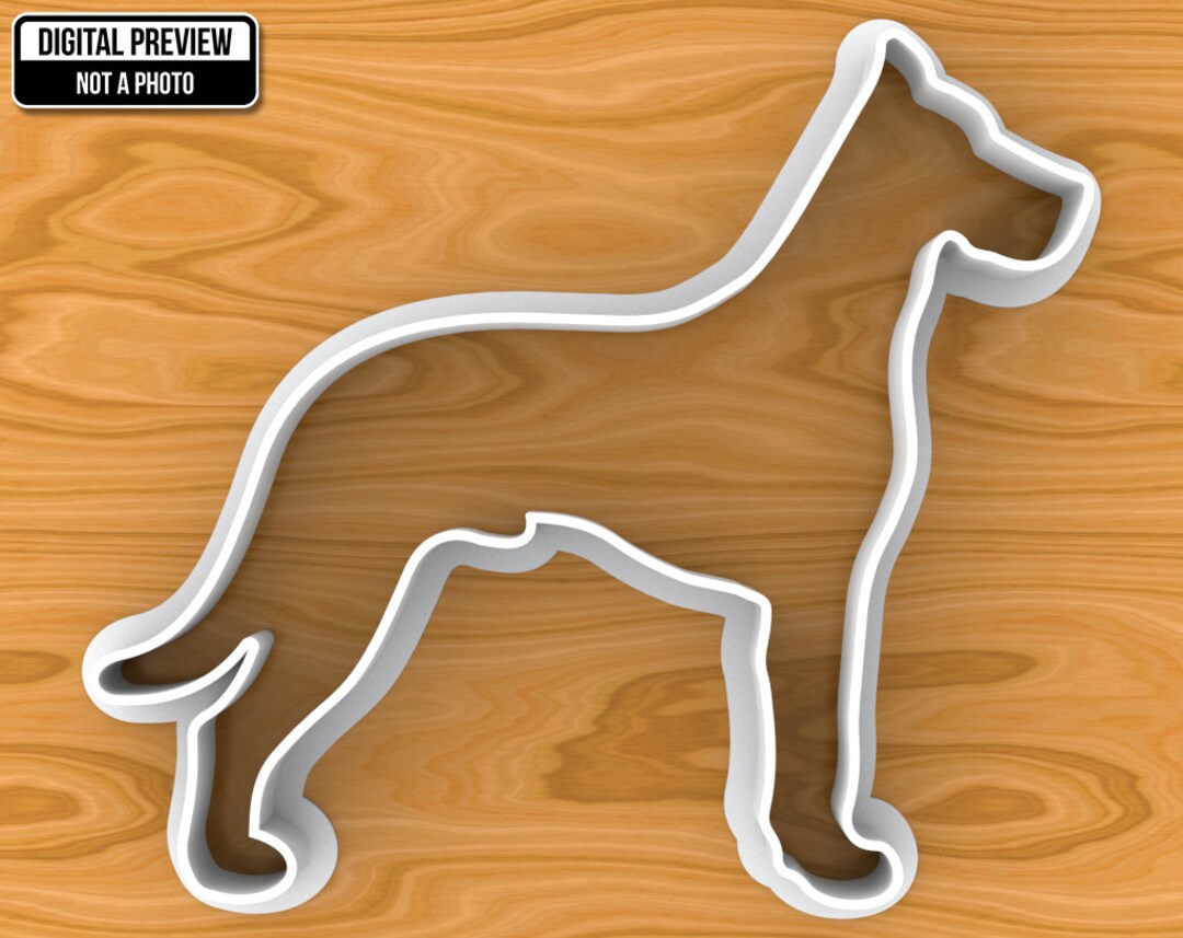Great Dane Dog Treat Cookie Cutter, Selectable Sizes, Sharp Edge ...