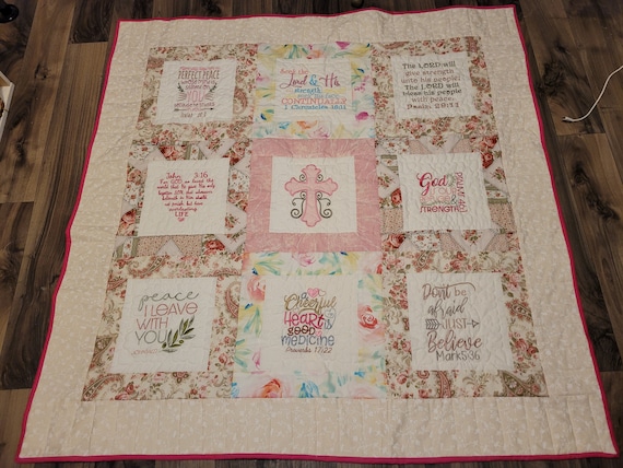 Quilted Bible Verses About Hope Personalized Scripture Blanket,