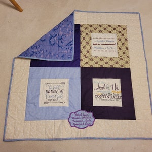 Embroidered Scripture Quilt, Bible Verses, Bible Blocks, Embroidery ...
