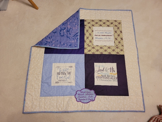 Quilted Bible Verses About Hope Personalized Scripture Blanket,