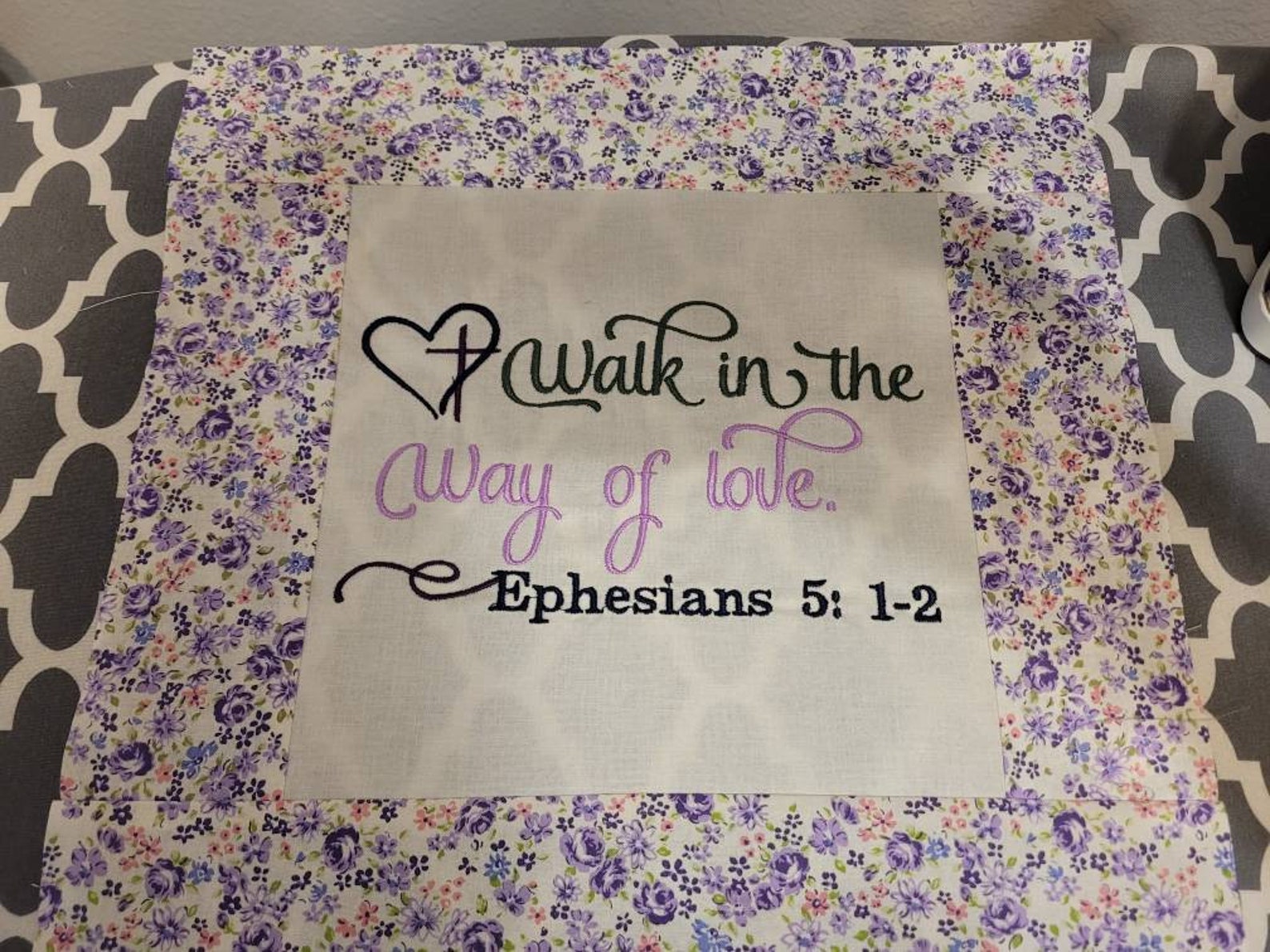 Embroidered Scripture Block....bible Verse, Quilts, Pillows, God's Word ...