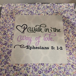 Embroidered Scripture Block....bible Verse, Quilts, Pillows, God's Word ...